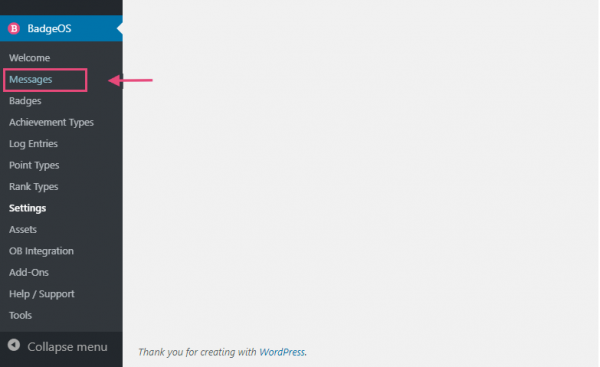 BadgeOS Auto Messages Add-on - BadgeOS